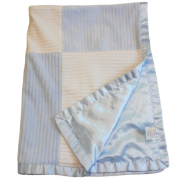 Baby Connection | Bedding | Baby Connection Minky Patchwork Blue White ...